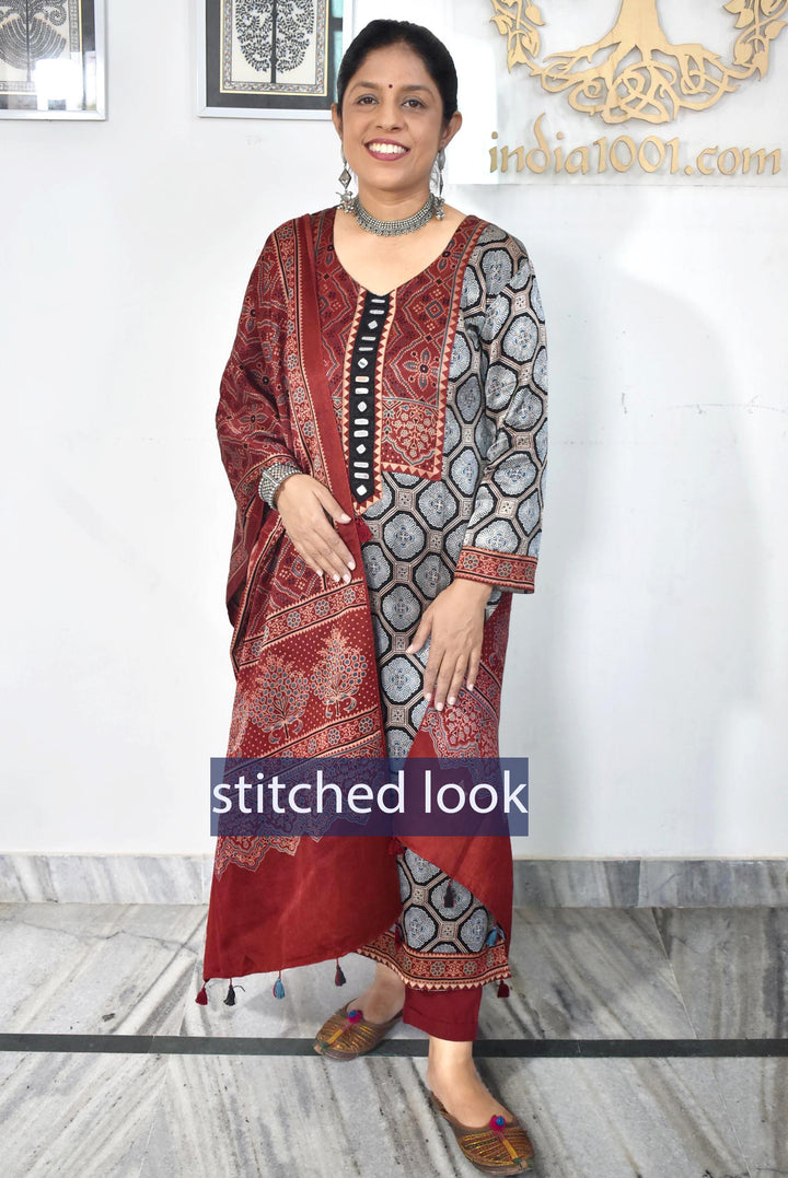 ajrakh suits – India1001.com