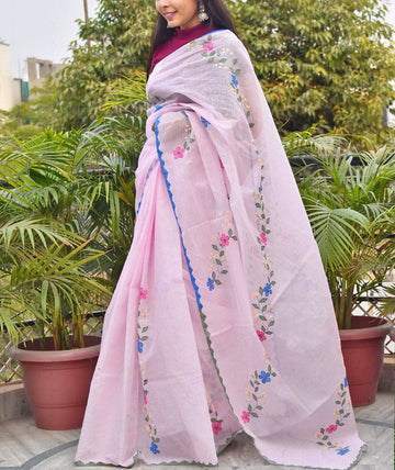 Applique Work Sarees#N# – India1001.com